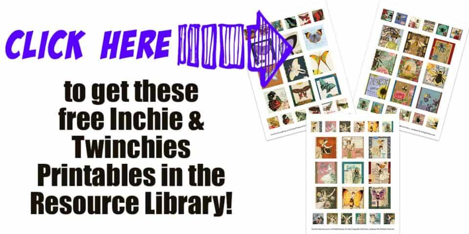 Bee, Fairy & Butterfly Inchies and Twinchies - Free Printable Collage ...