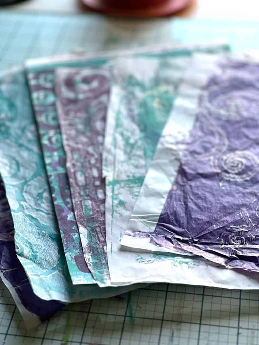 3 Unique Papers For Gel Plate Backgrounds · Artsy Fartsy Life