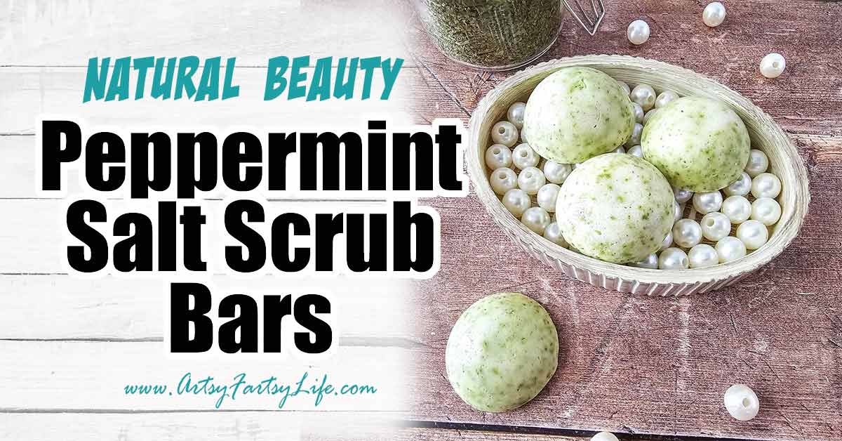 Soothing DIY Peppermint Salt Scrub Bars · Artsy Fartsy Life