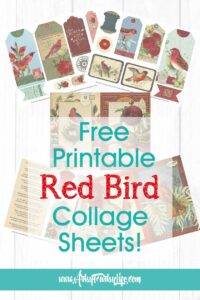 Red Birds and Flowers Ephemera - Free Printable Ephemera · Artsy Fartsy ...