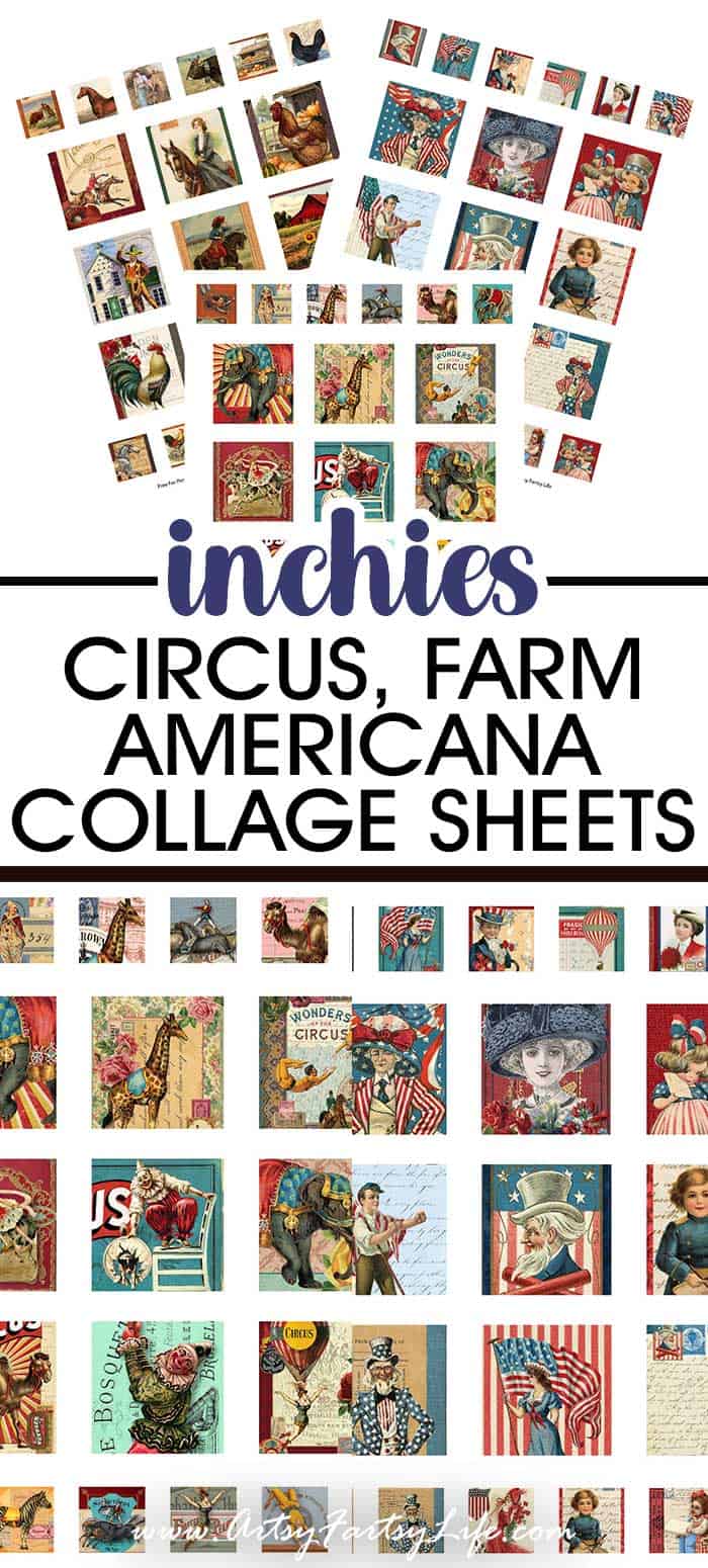 Circus, Americana and Farm Inchies & Twinchies - Free Printables ...