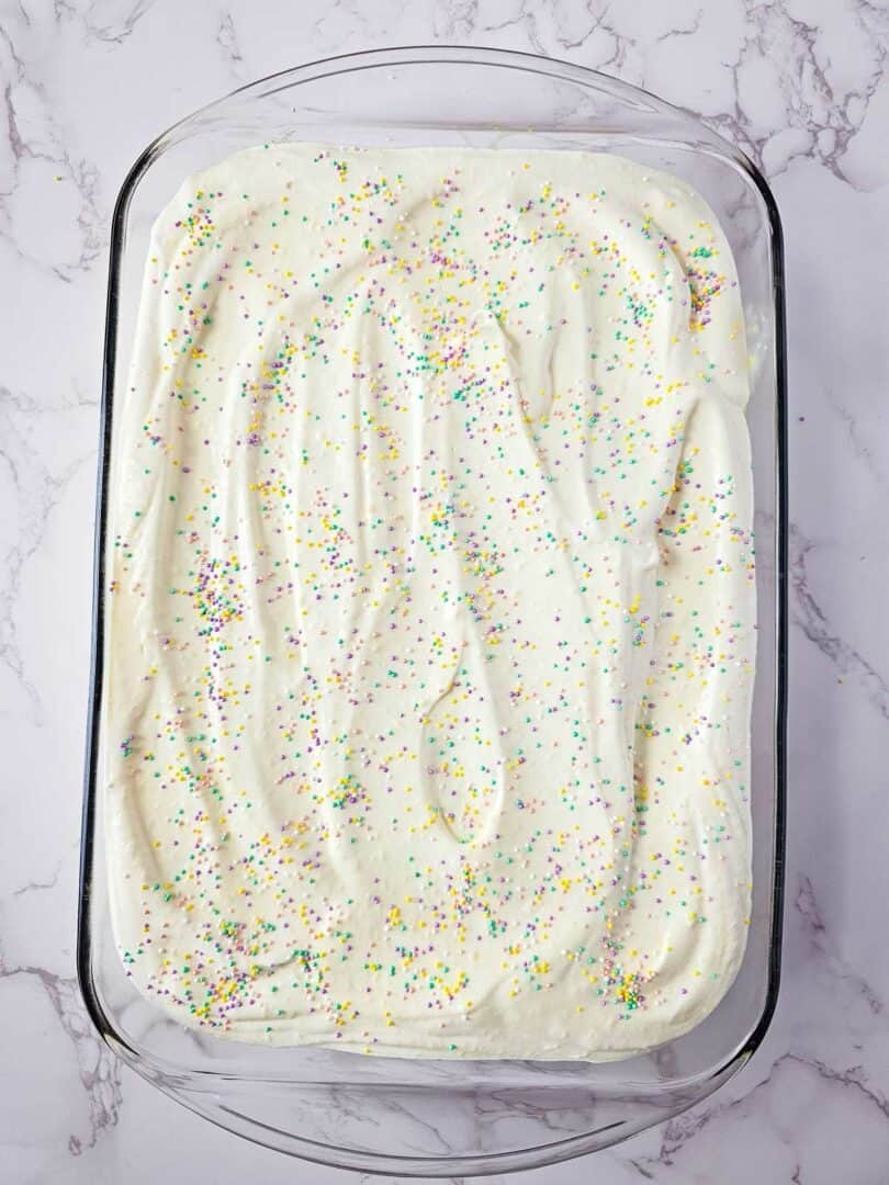 Spring Poke Cake Box Recipe - Easy and Delicious! · Artsy Fartsy Life