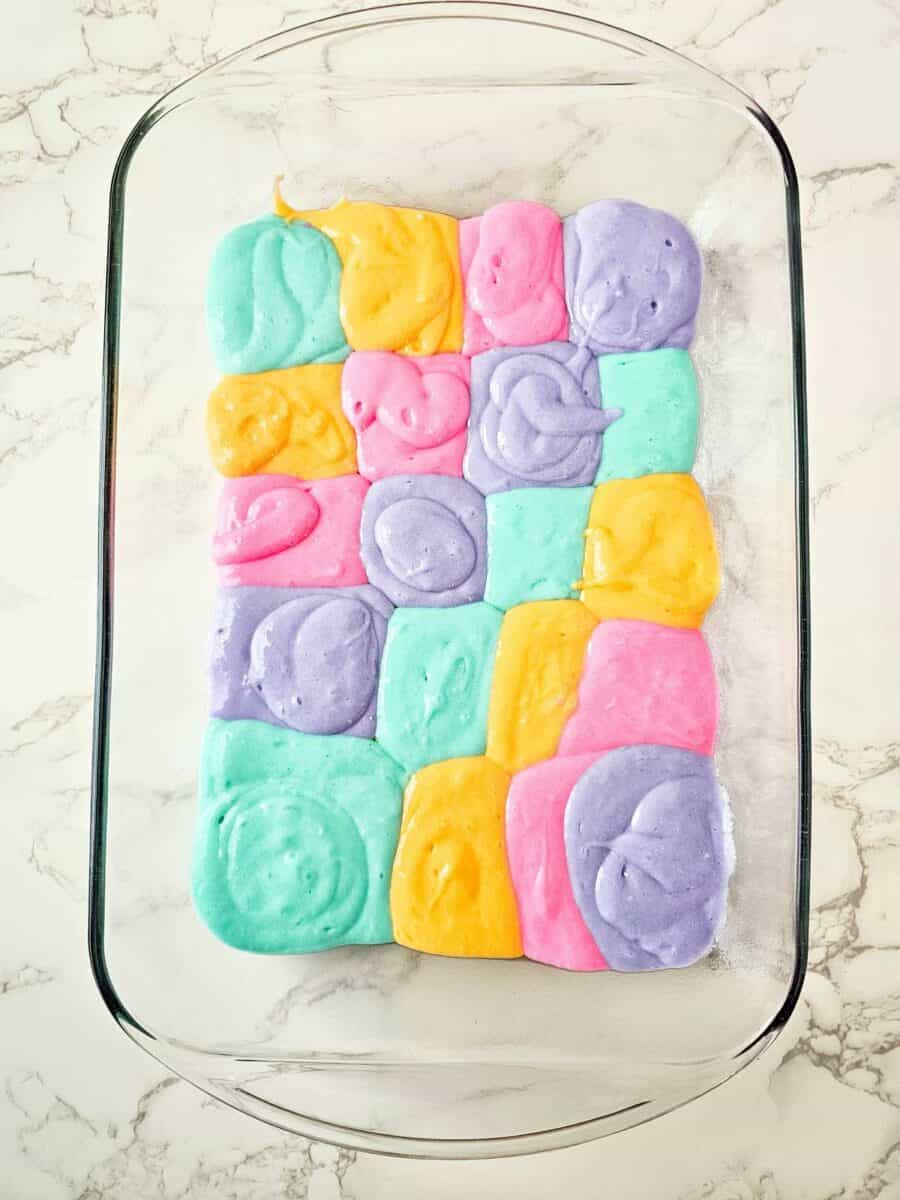 Spring Poke Cake Box Recipe - Easy and Delicious! · Artsy Fartsy Life