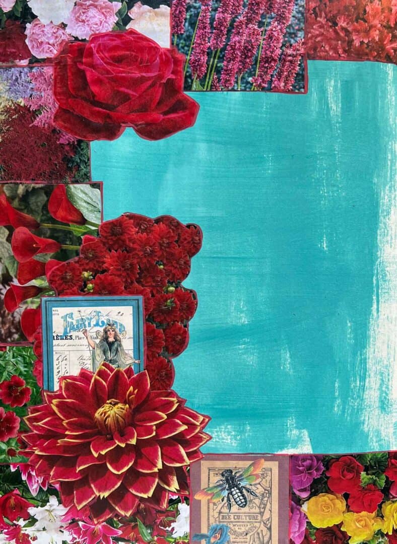 How To Use A Flower Catalog In Mixed Media Magazine Collage · Artsy ...