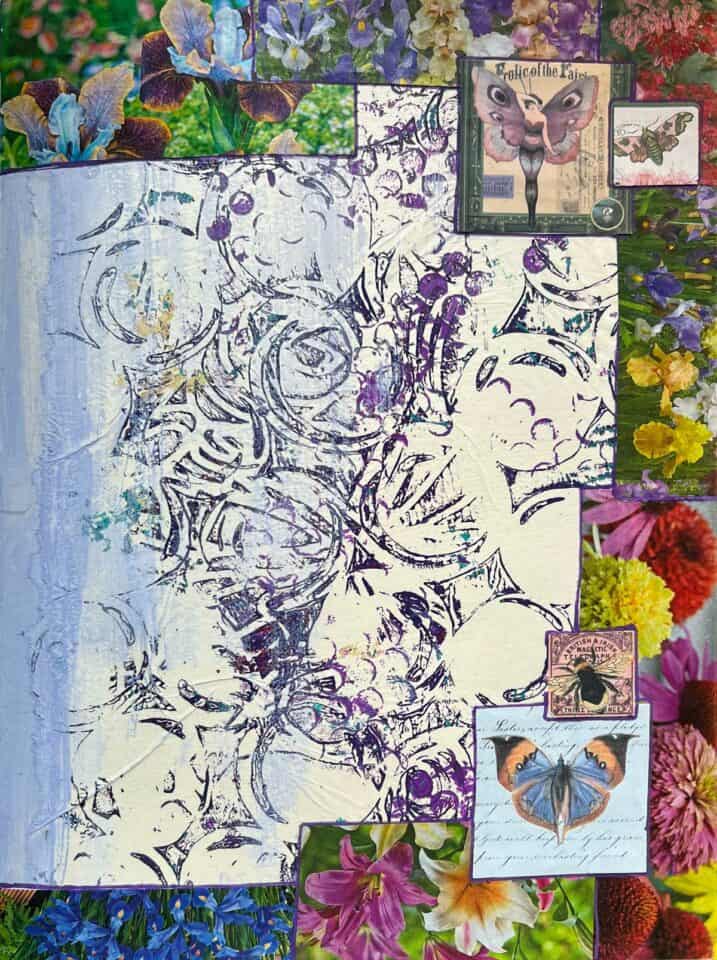 How To Use A Flower Catalog In Mixed Media Magazine Collage · Artsy ...
