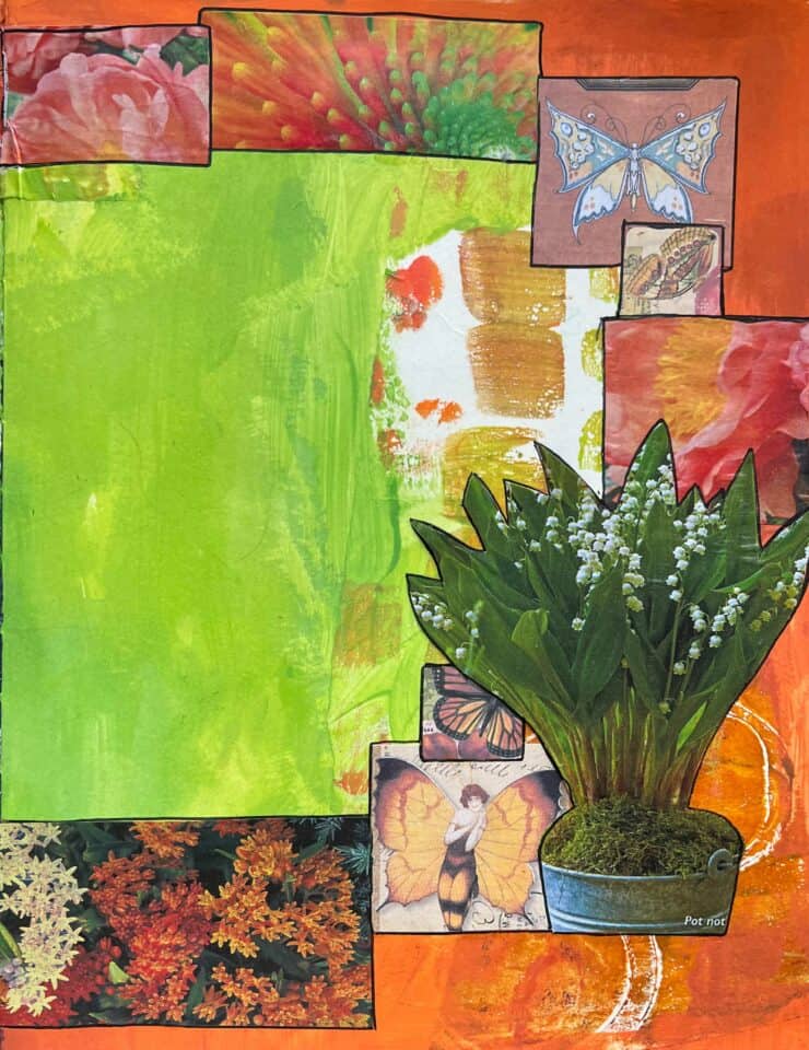 How To Use A Flower Catalog In Mixed Media Magazine Collage · Artsy ...