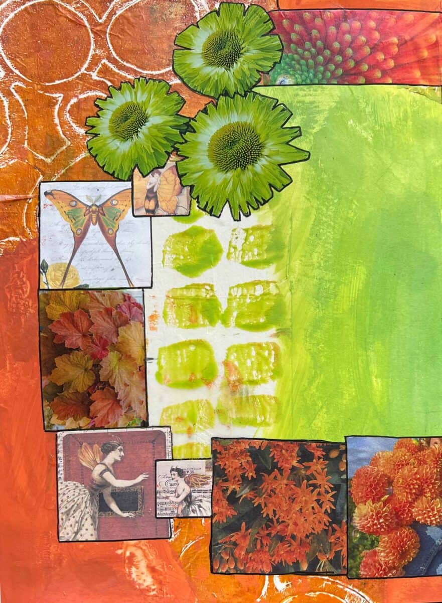 How To Use A Flower Catalog In Mixed Media Magazine Collage · Artsy ...