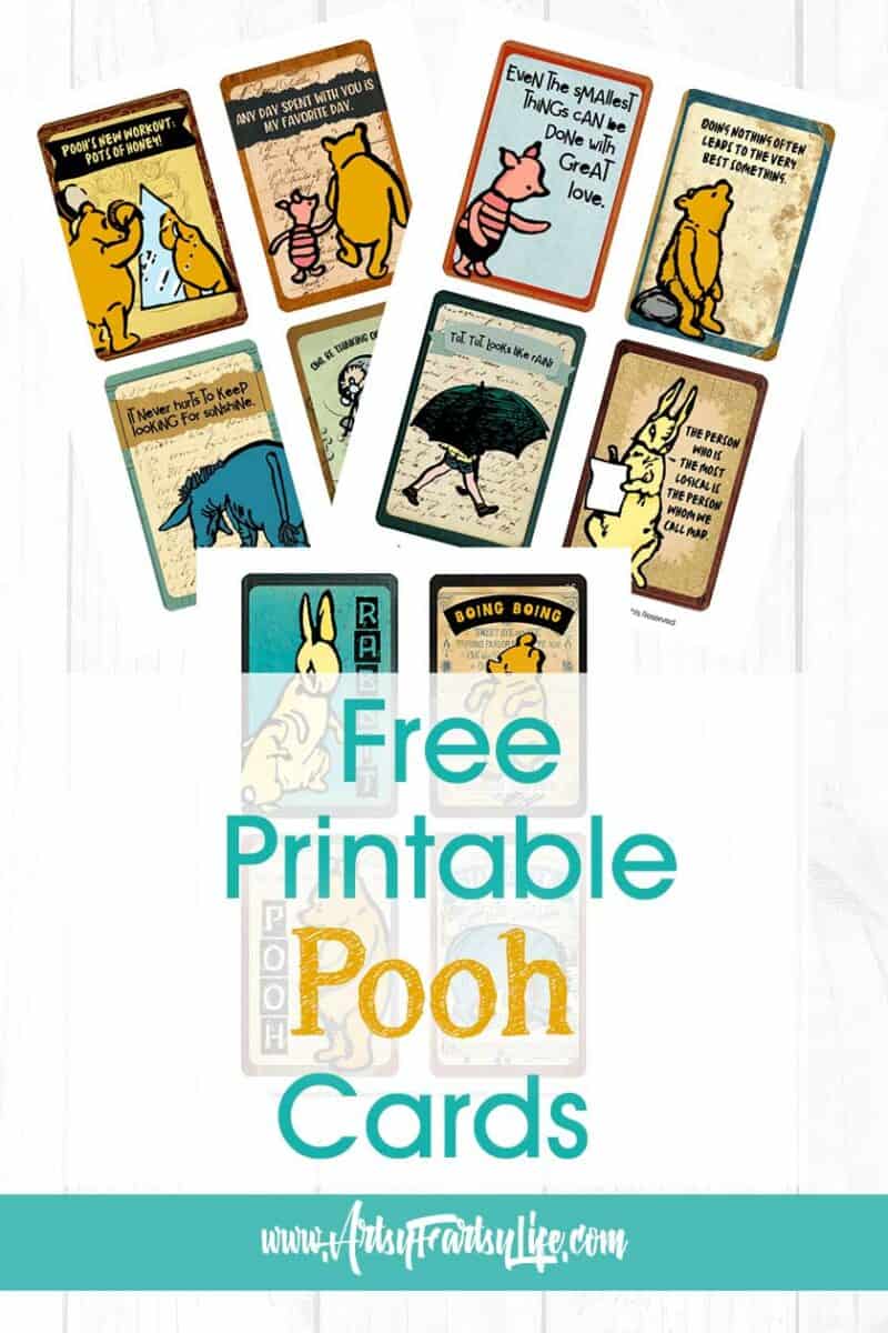 Grab These Free Printable Winnie The Pooh Cards · Artsy Fartsy Life