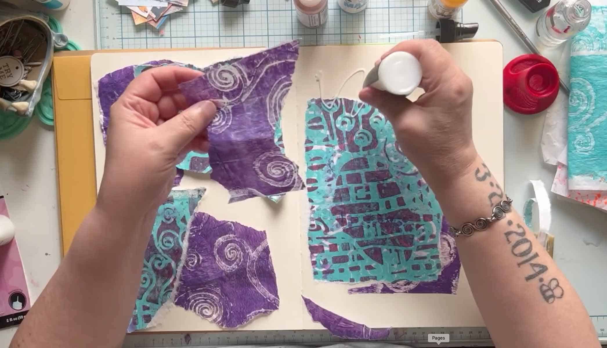 How To Make Backgrounds In A Blank Journal – Artsy Fartsy Life