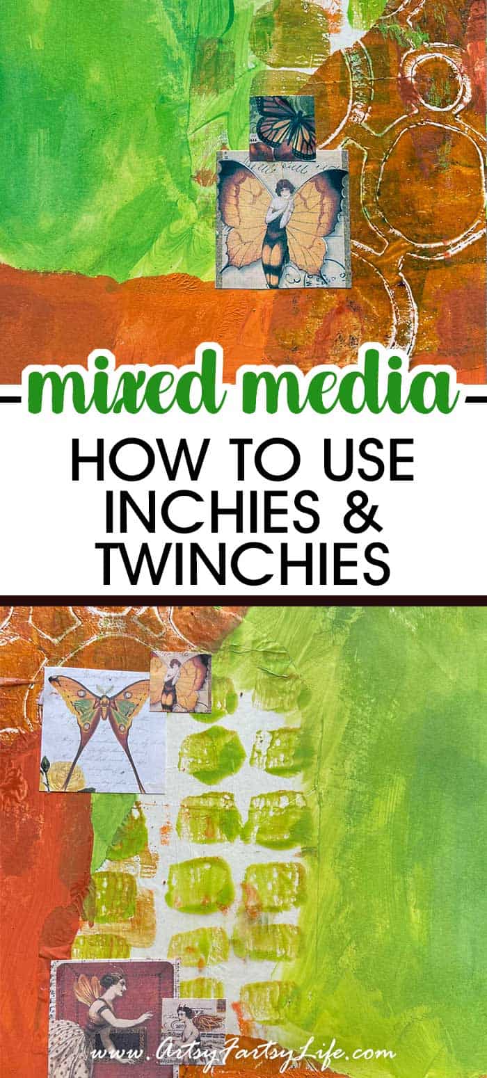 How To Use Inchies and Twinchies In Mixed Media Art · Artsy Fartsy Life