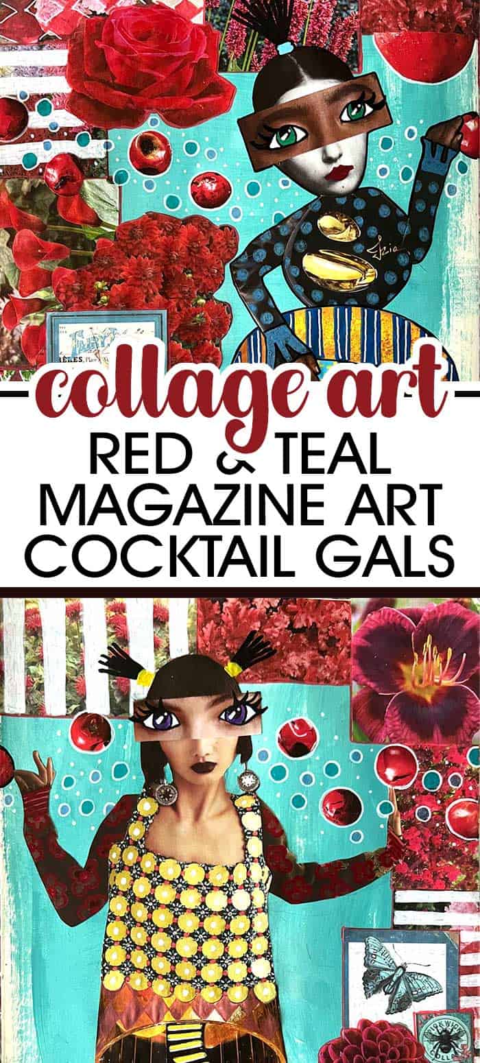 How To Make DIY Magazine Collage Wall Art Aesthetic · Artsy Fartsy Life