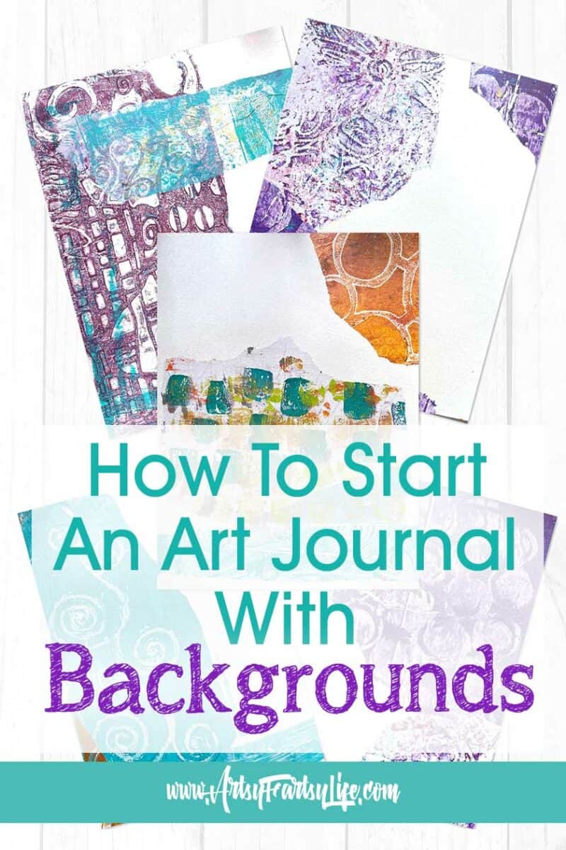 How To Make Backgrounds In A Blank Journal · Artsy Fartsy Life