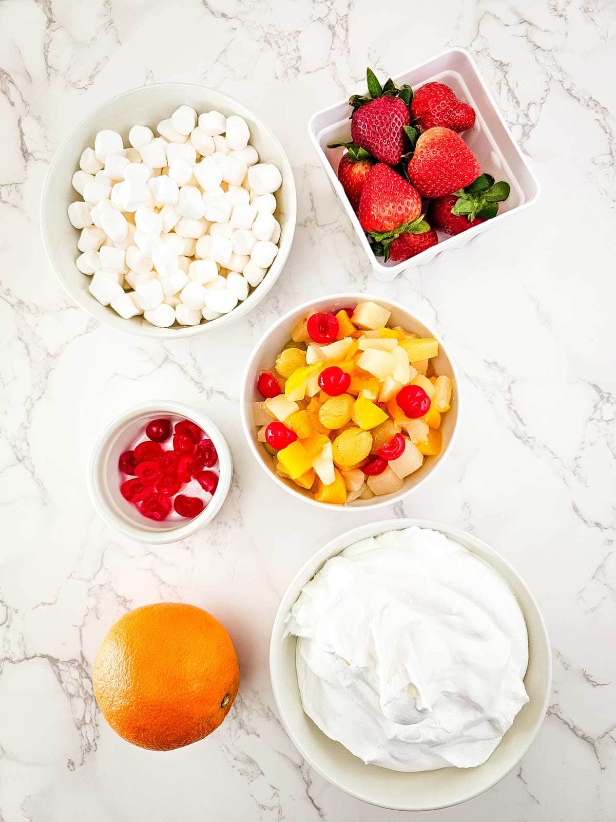 Retro 1980s Marshmallow Cool Whip Fruit Salad · Artsy Fartsy Life
