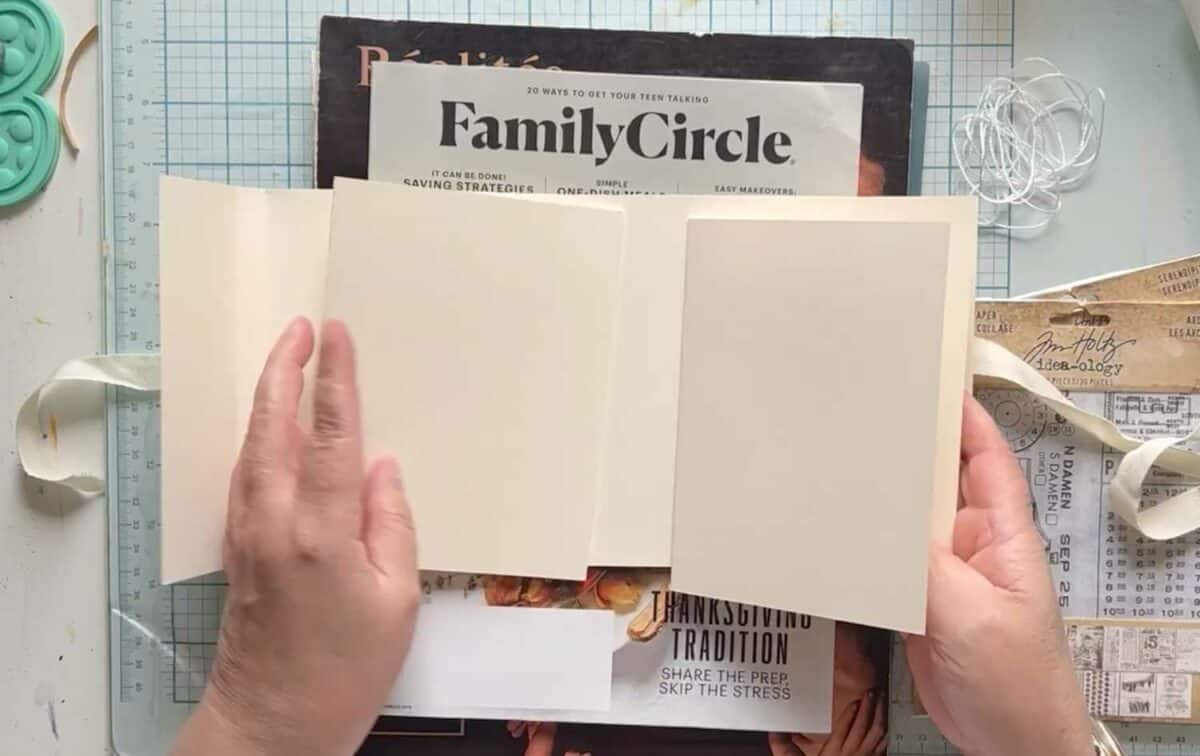 Making A Mini Magazine Collage Tim Holtz Booklet Folio · Artsy Fartsy Life