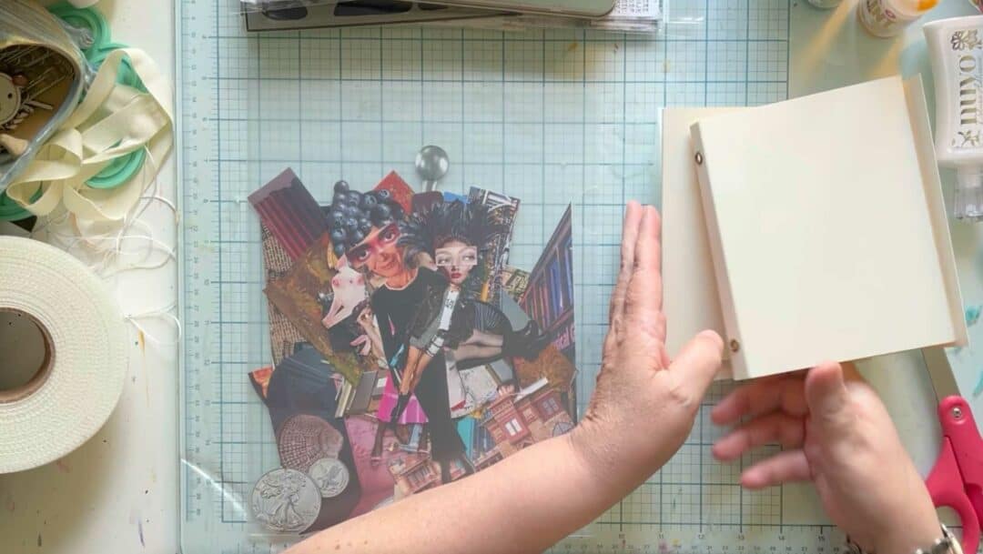 Working On My Tim Holtz Mini Magazine Collage Journal · Artsy Fartsy Life