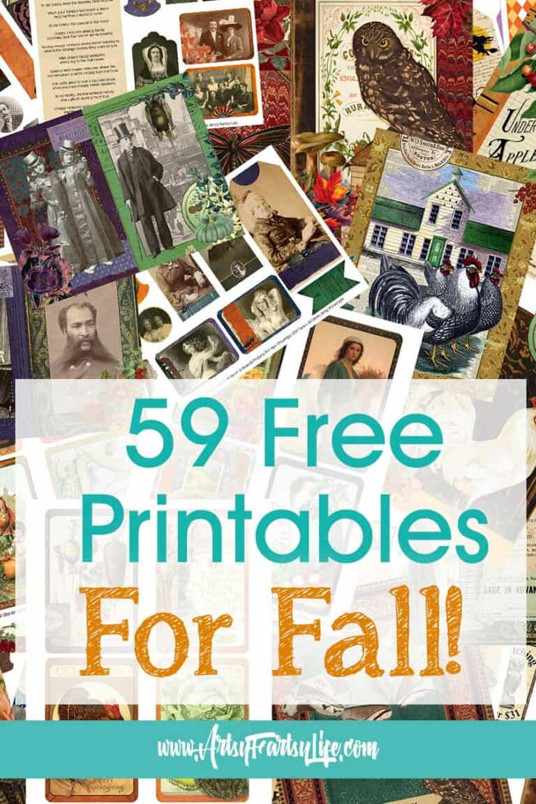59 Free Printable Junk Journal Pages For Fall · Artsy Fartsy Life