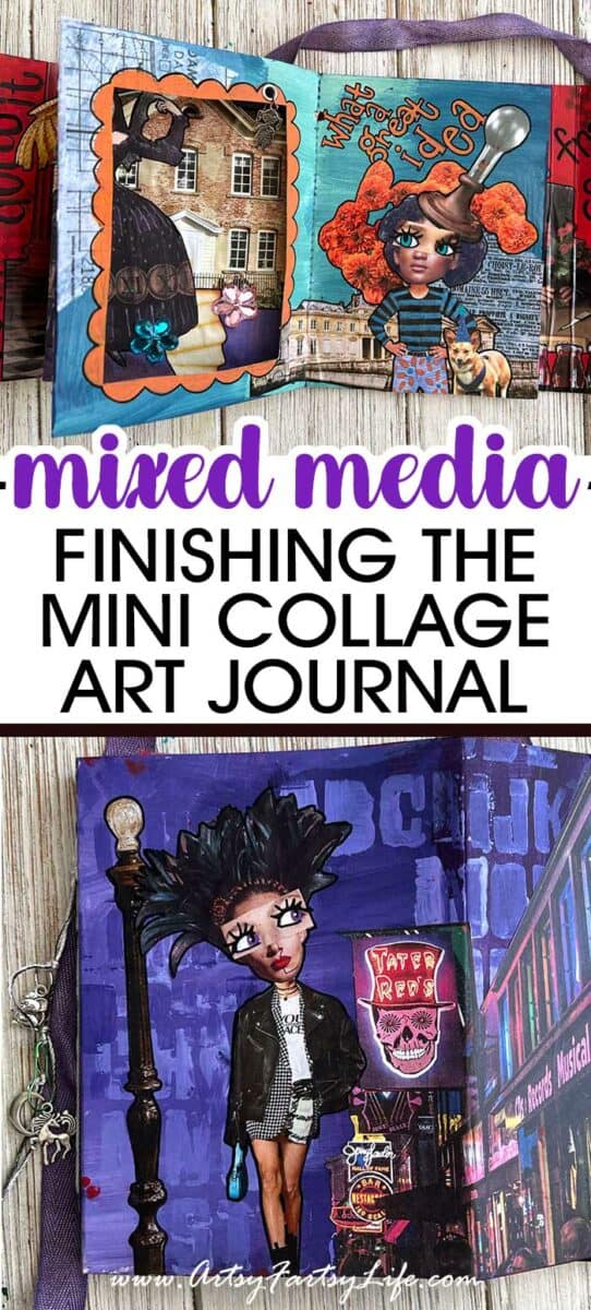 Finishing The Tim Holtz Mini Folio Journal! · Artsy Fartsy Life