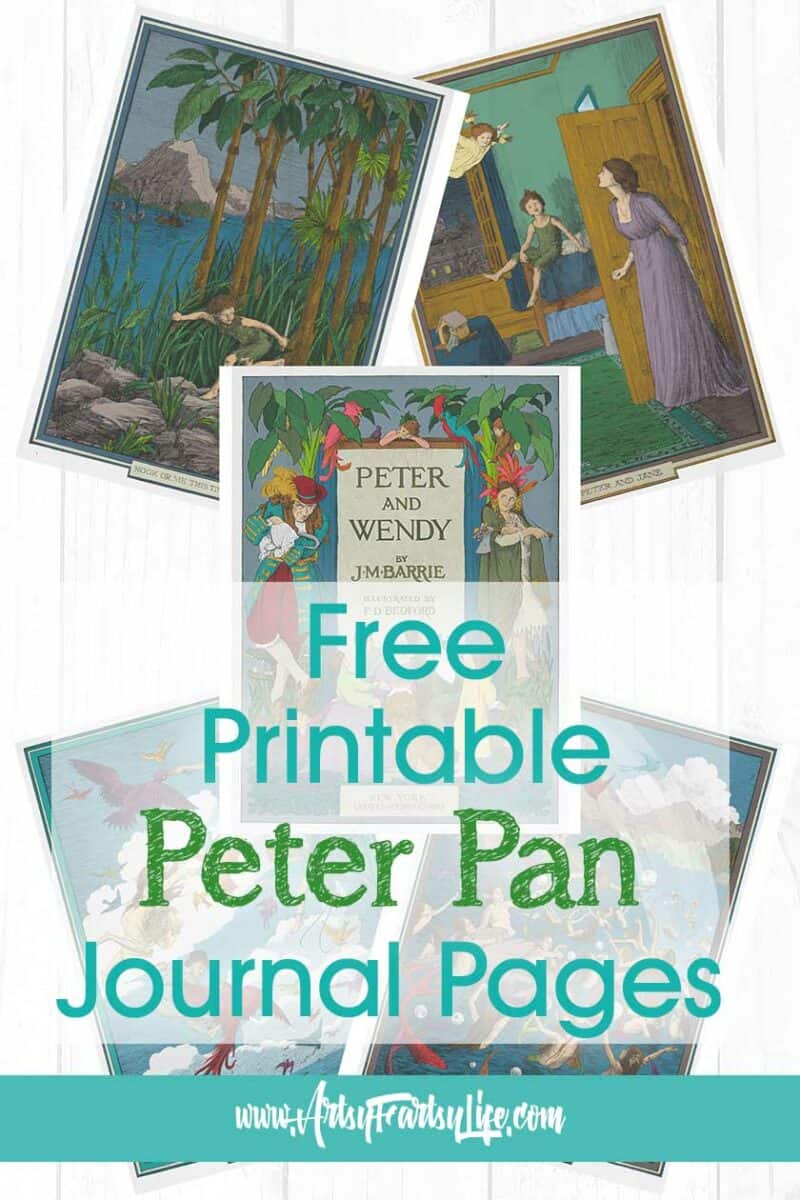 Vintage Peter Pan Free Printable Junk Journal Pages · Artsy Fartsy Life