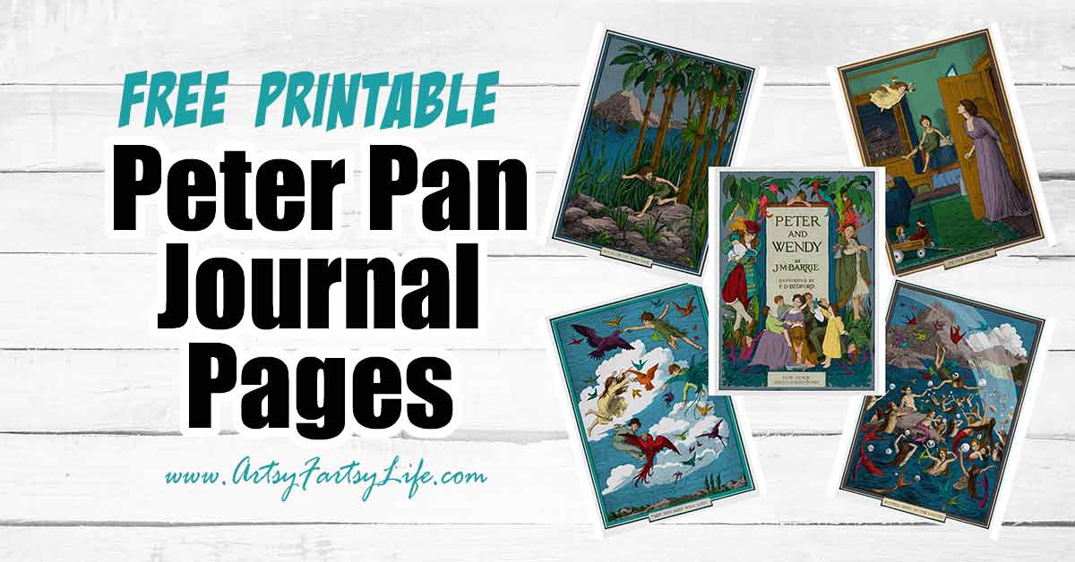 Vintage Peter Pan Free Printable Junk Journal Pages · Artsy Fartsy Life