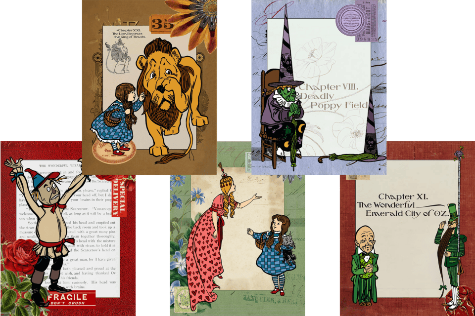 Wizard of Oz - Free Printable Junk Journal Pages · Artsy Fartsy Life