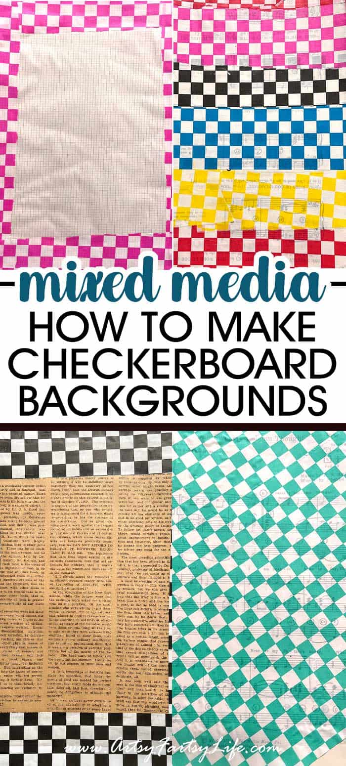 How To Make Checkerboard Backgrounds · Artsy Fartsy Life