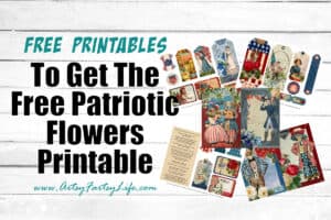 Free Printable Patriotic Flowers Junk Journal Kit Bundle · Artsy Fartsy ...