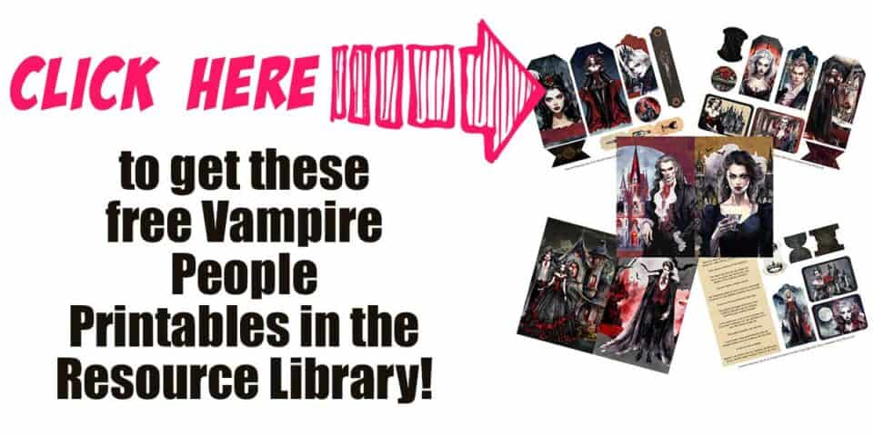 Vampire People Junk Journal Kit - Free Printable · Artsy Fartsy Life