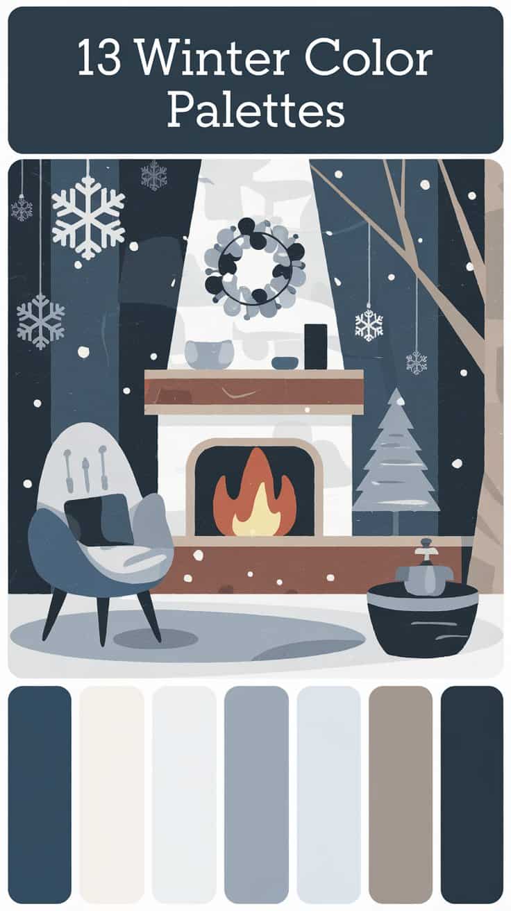 13 Winter Color Palettes For Seasonal Artwork · Artsy Fartsy Life
