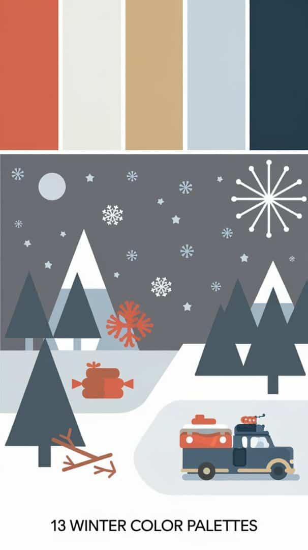 13 Winter Color Palettes For Seasonal Artwork · Artsy Fartsy Life