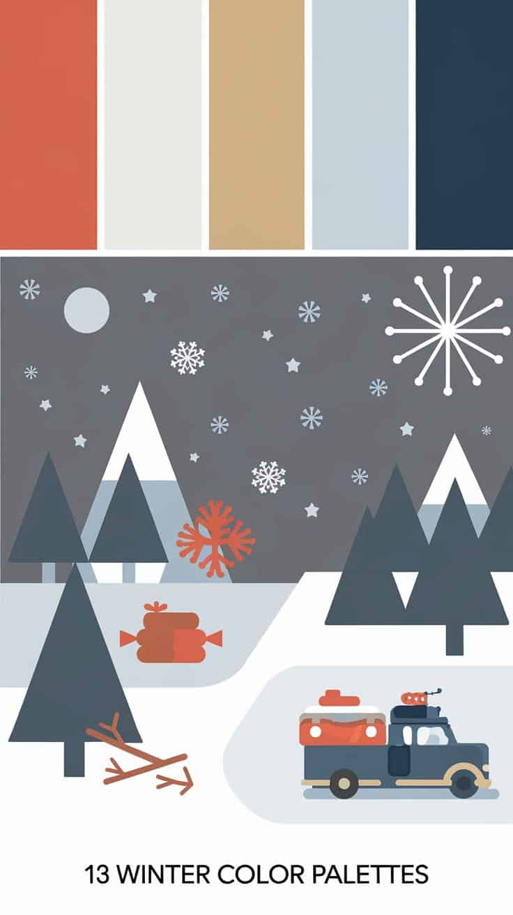 13 Winter Color Palettes For Seasonal Artwork · Artsy Fartsy Life