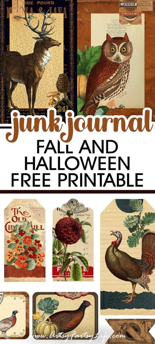 Thanksgiving and Fall Junk Journal - Free Printable · Artsy Fartsy Life