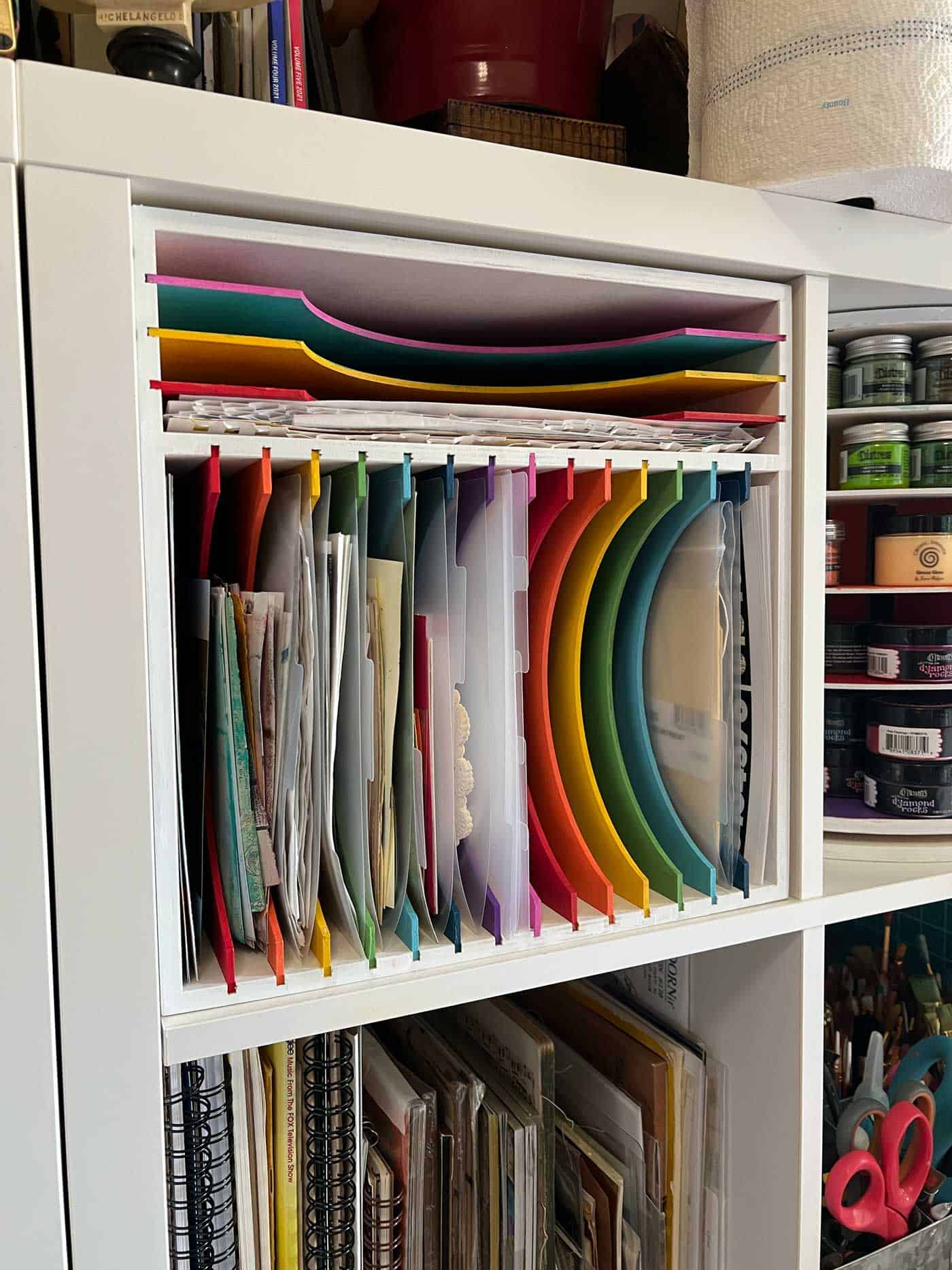 Wicked Cool Ikea Kallax Paper Sorter – Artsy Fartsy Life