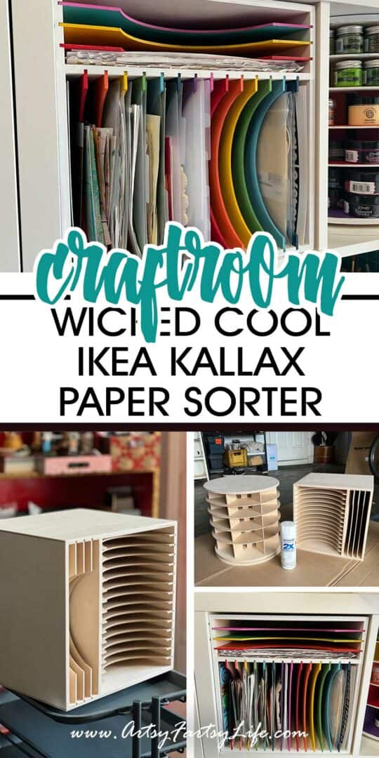 Wicked Cool Ikea Kallax Paper Sorter · Artsy Fartsy Life