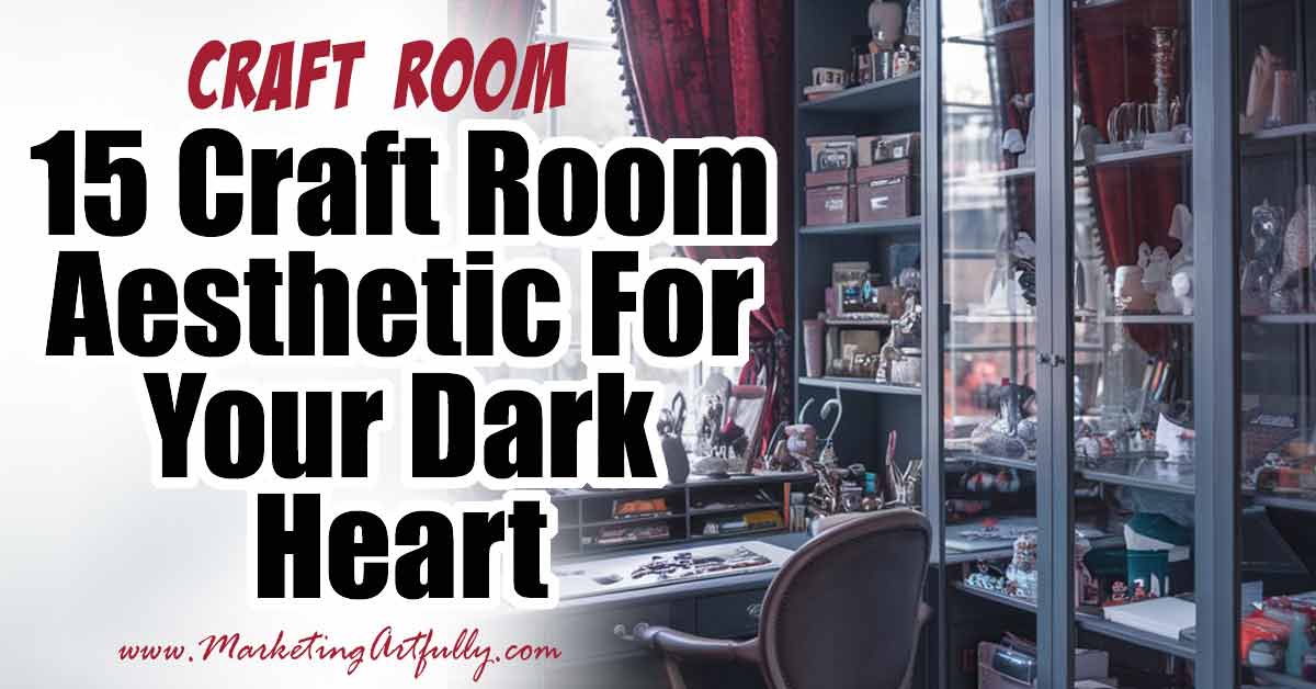 27 Craft Room Ideas Aesthetic For Your Dark Heart · Artsy Fartsy Life