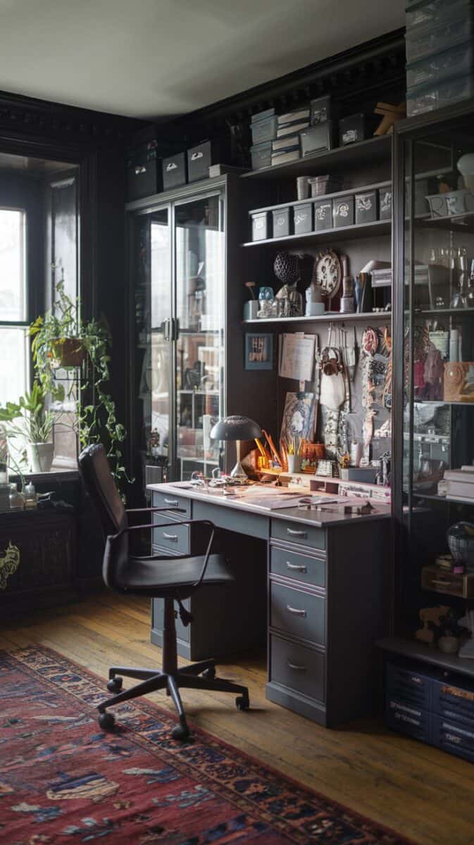 27 Craft Room Ideas Aesthetic For Your Dark Heart · Artsy Fartsy Life