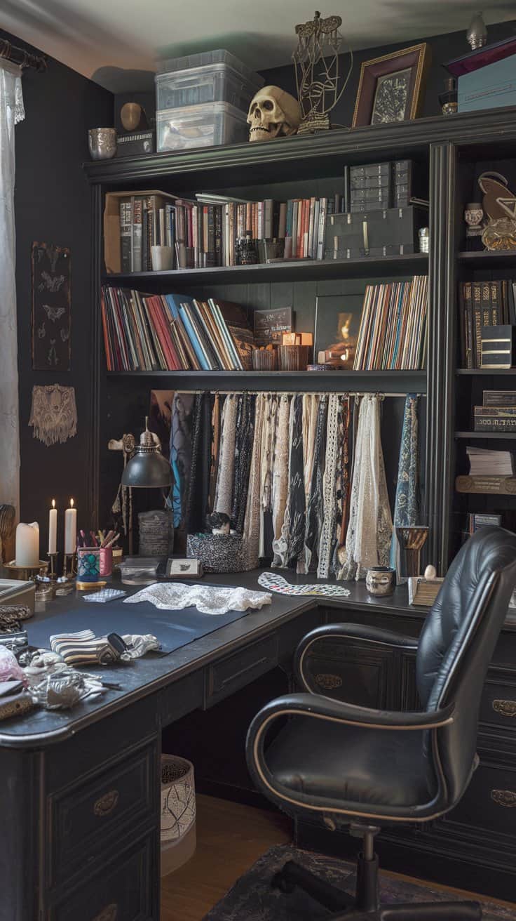 27 Craft Room Ideas Aesthetic For Your Dark Heart · Artsy Fartsy Life