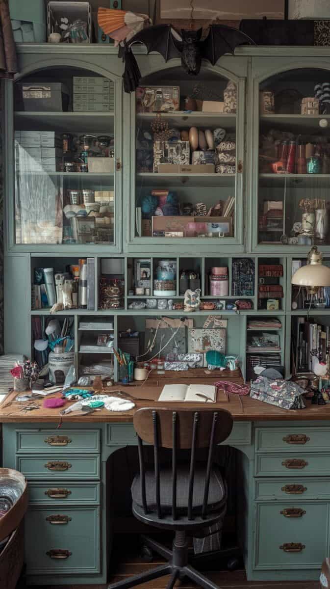 27 Craft Room Ideas Aesthetic For Your Dark Heart · Artsy Fartsy Life