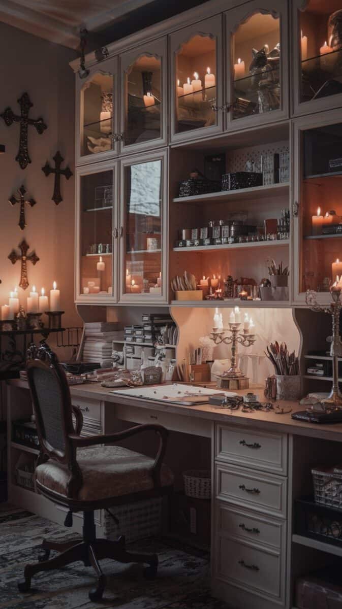 27 Craft Room Ideas Aesthetic For Your Dark Heart · Artsy Fartsy Life