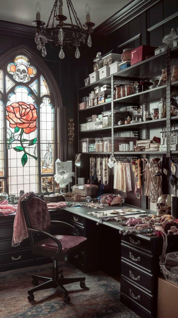 27 Craft Room Ideas Aesthetic For Your Dark Heart · Artsy Fartsy Life