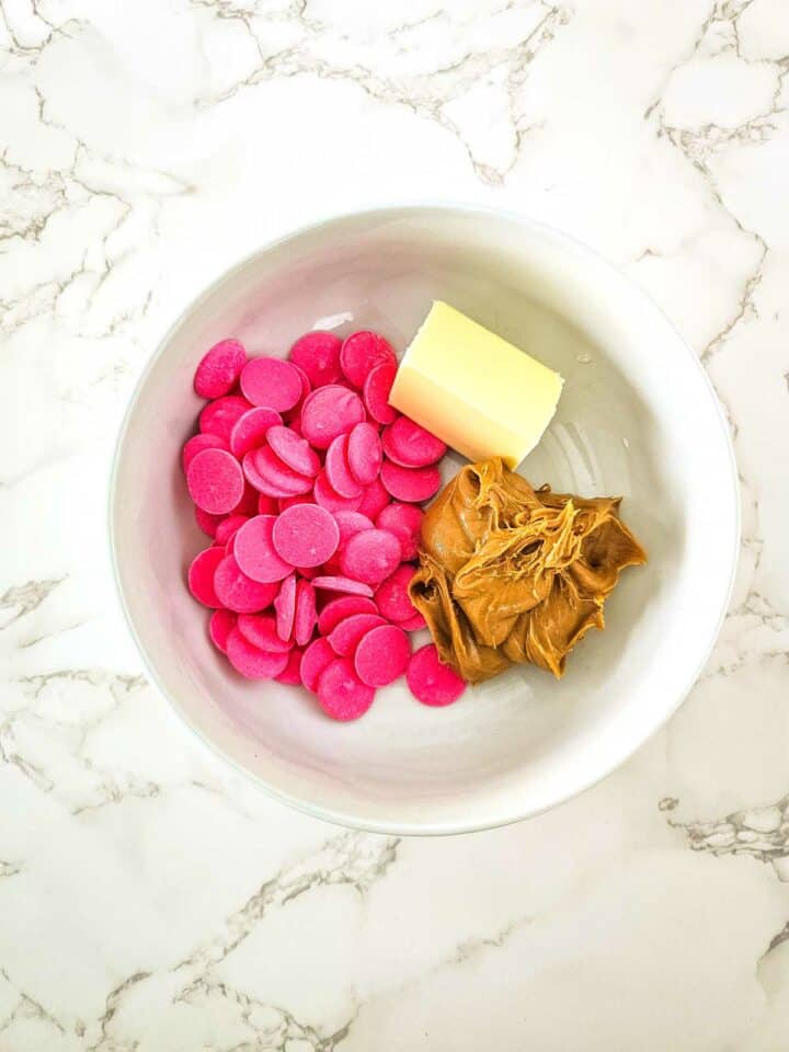 Pink Puppy Chow Chex Mix Recipe · Artsy Fartsy Life