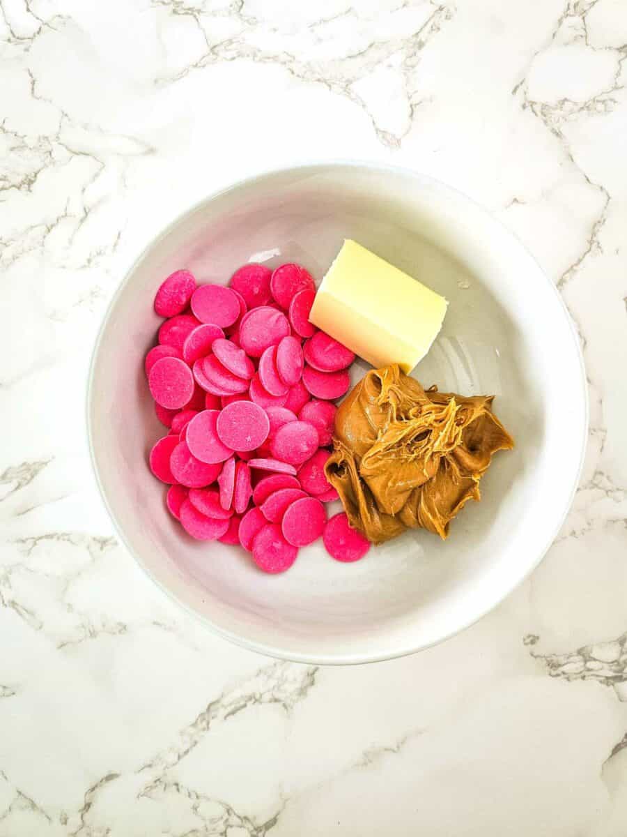 Pink Puppy Chow Chex Mix Recipe · Artsy Fartsy Life