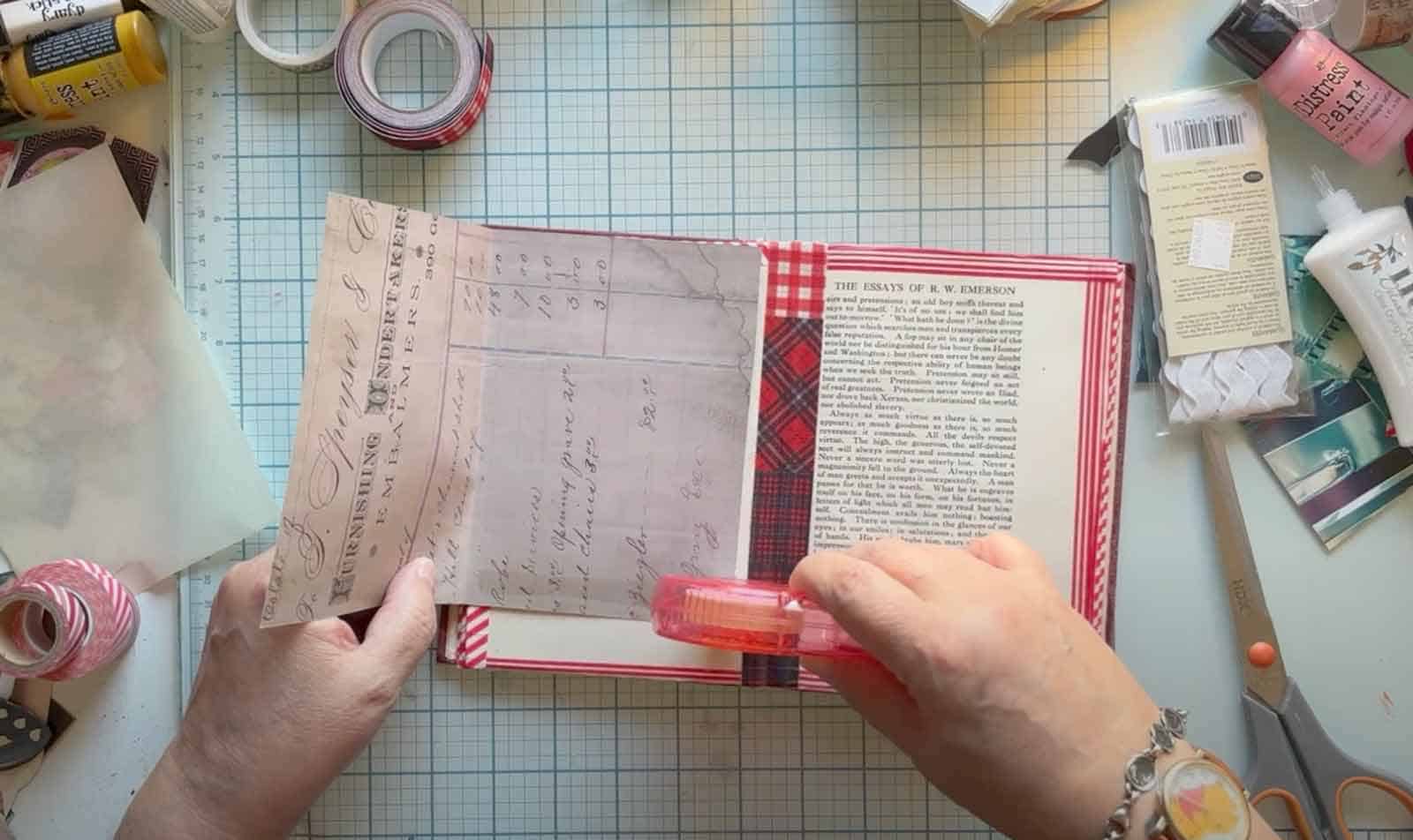 How To Make Flip Out Pages In An Altered Book · Artsy Fartsy Life