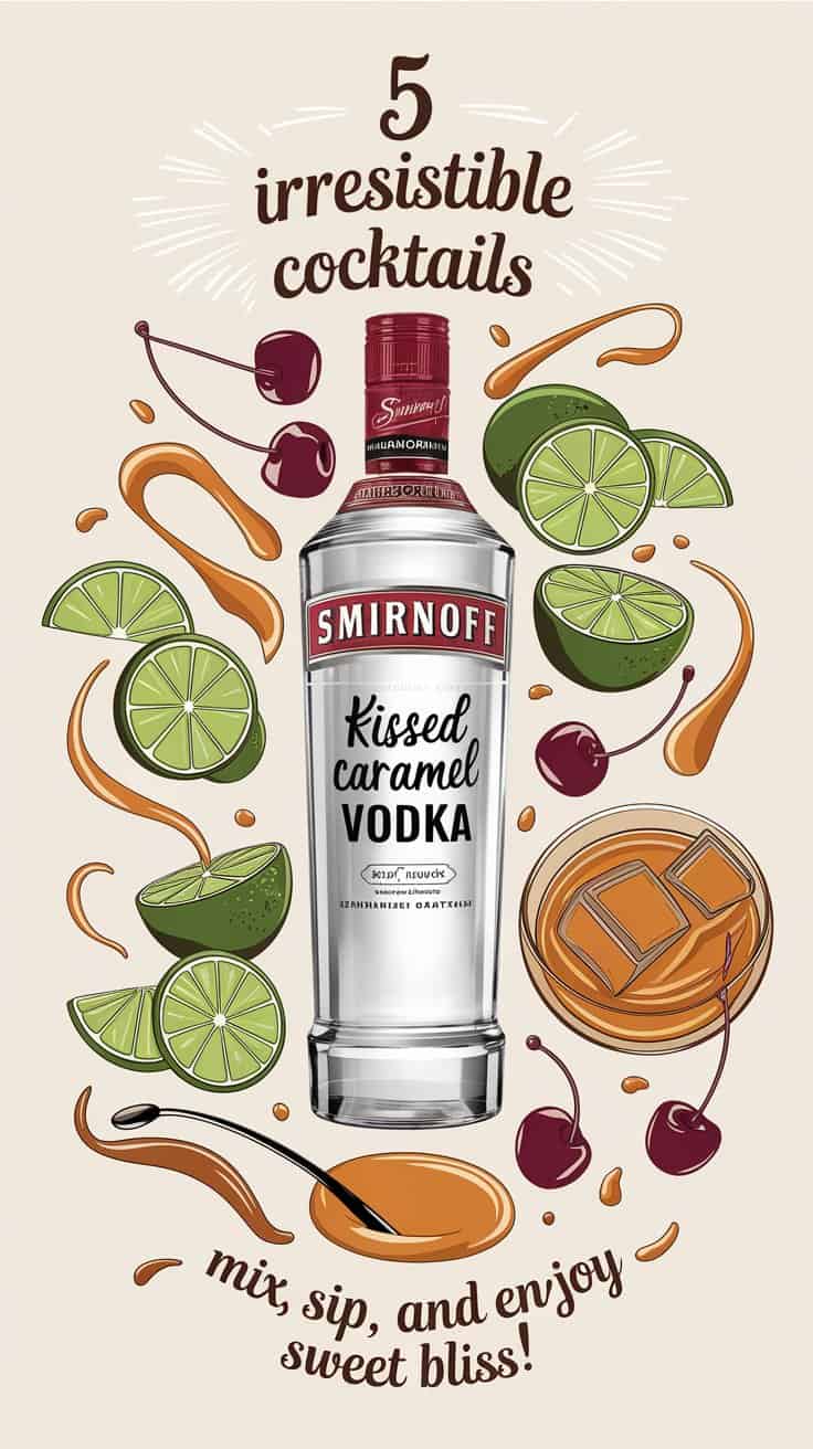 5 Fun Cocktails With Smirnoff Kissed Caramel Vodka: Sweet Treats in a ...