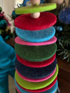 Festive Felt Colorful Christmas Tree - Eclectic Home Decor · Artsy ...