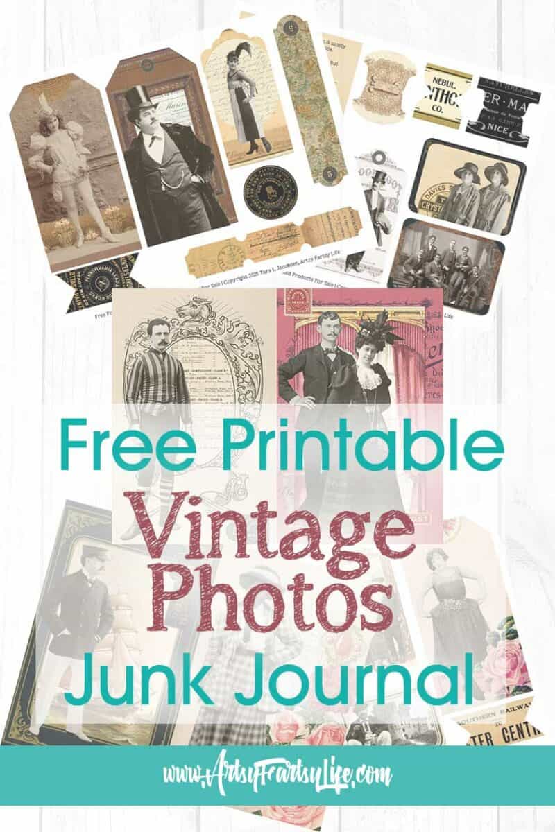 Free Printable Vintage Photos Junk Journal · Artsy Fartsy Life