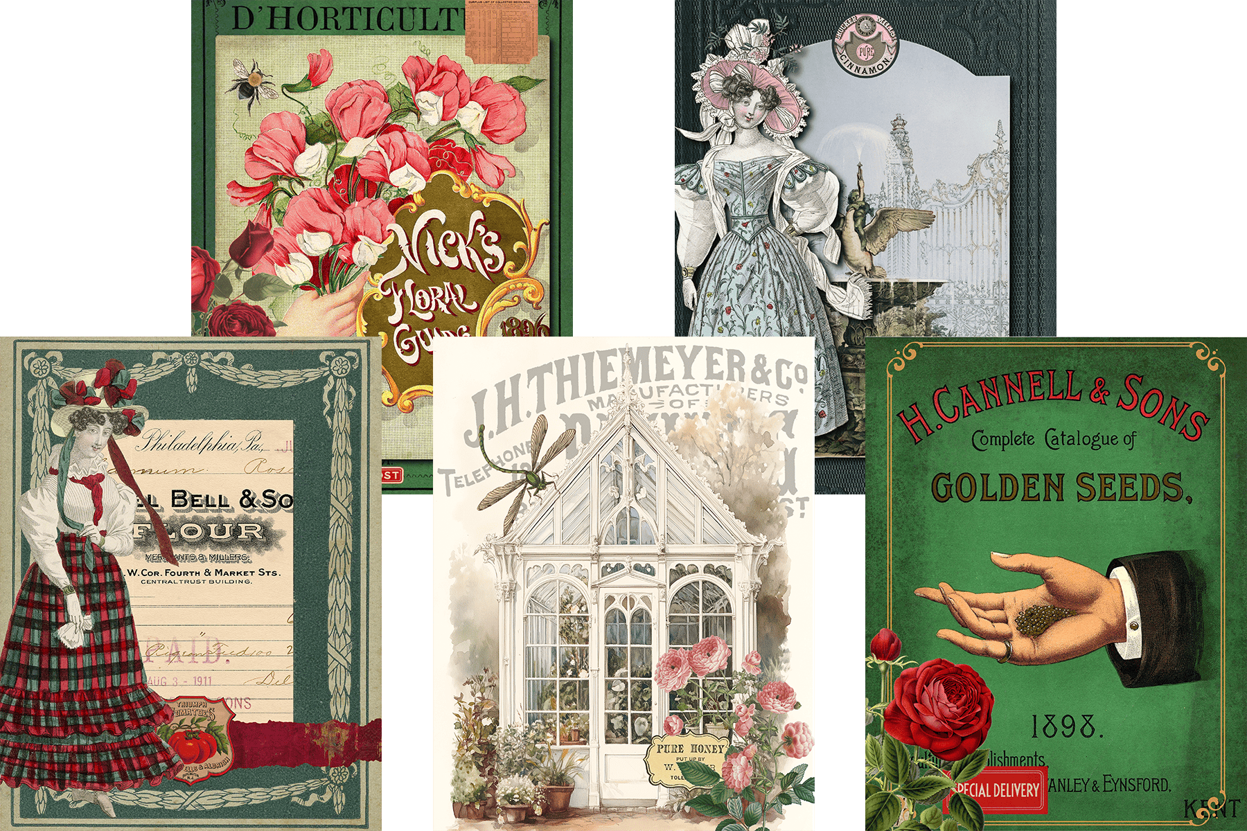 5 Free Vintage Gardening Printables - Great For Journals, Scrapbooking ...