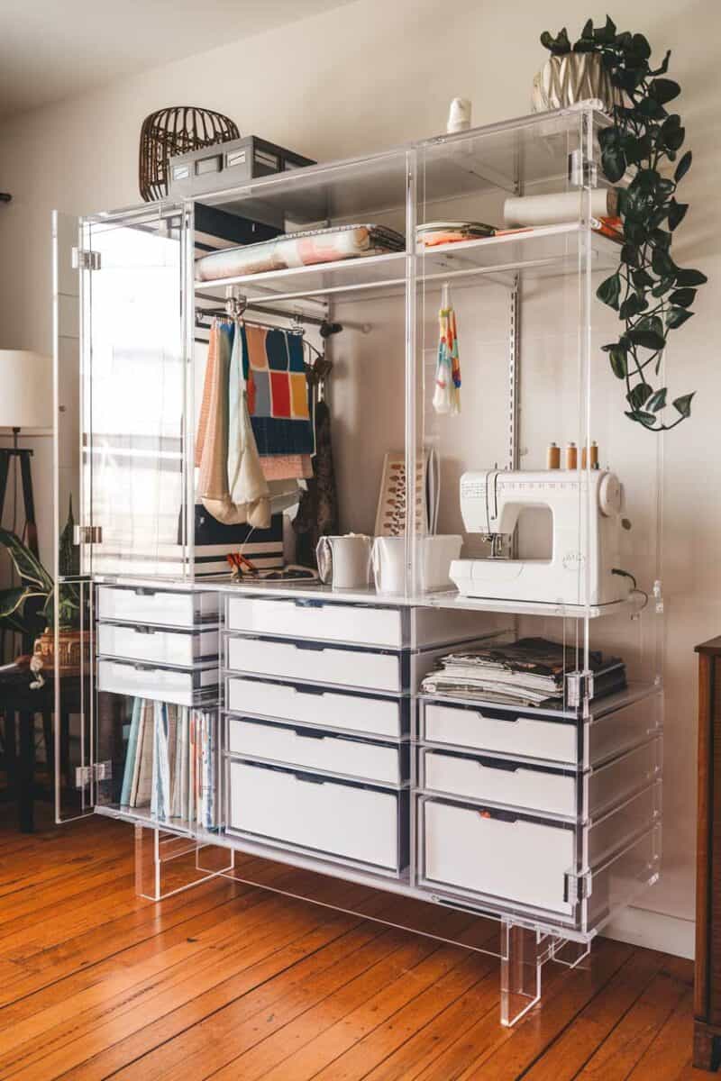 17 Stunning Ideas for Craft Room Organization Armoires – Artsy Fartsy Life