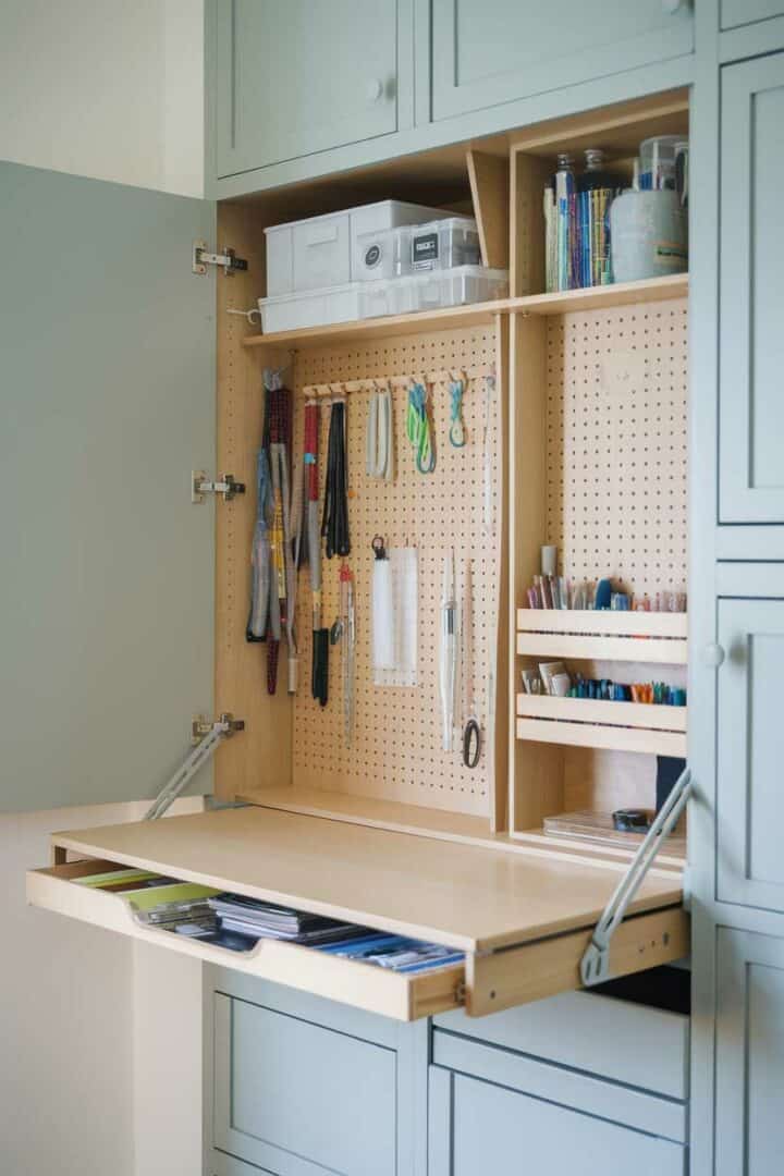 17 Stunning Ideas for Craft Room Organization Armoires – Artsy Fartsy Life