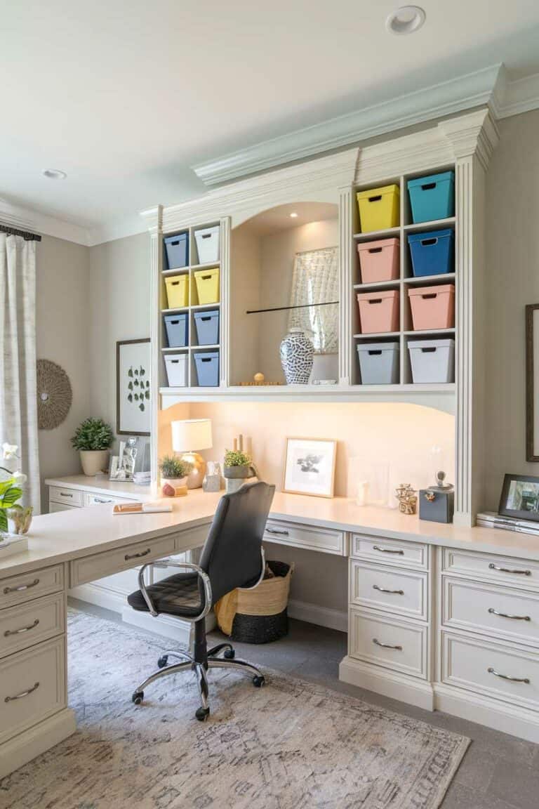 20 Office Craft Room Combos: Design, Organization & Inspiration · Artsy ...