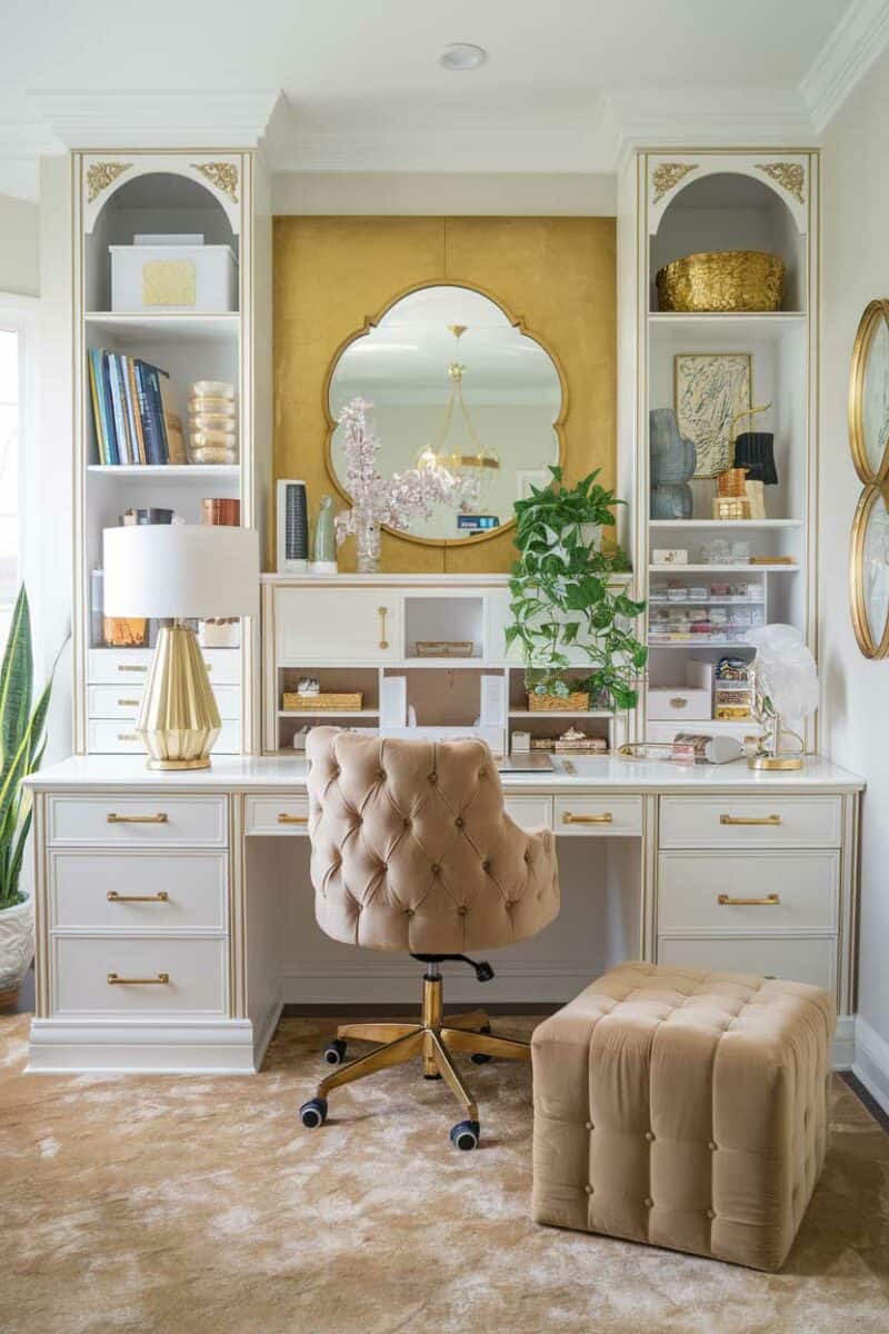 20 Office Craft Room Combos: Design, Organization & Inspiration · Artsy ...